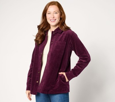Joan Rivers Classics Collection Women's Jacket Sz XL Stretch Purple ...