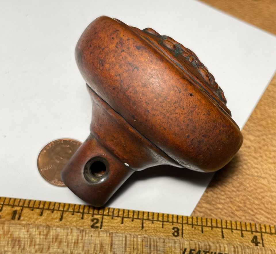 Antique Door knob Copper Door Handle Red Knob Architectural Salvage ...