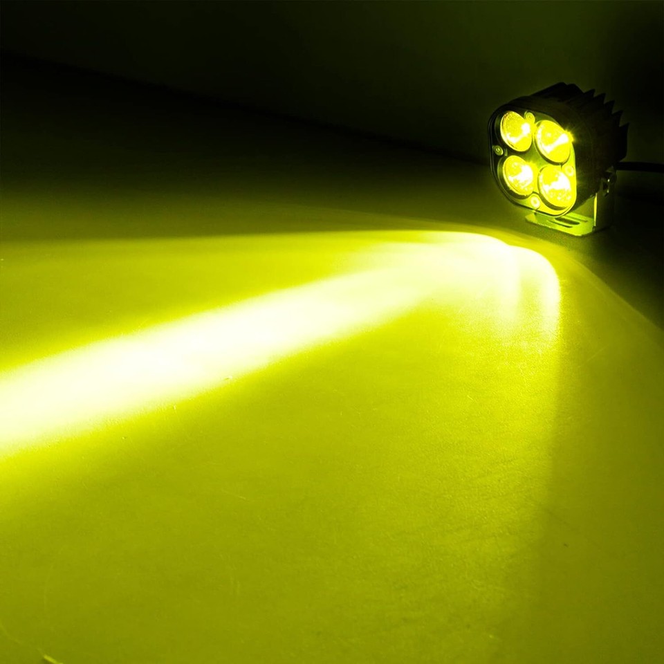 Fit Ford 17-2023 F150 SVT Raptor 6PCS 3" Yellow lamp LED Spot Beam Fog ...
