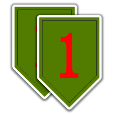 2 US ARMY 1st INFANTRY DIVISION DECAL Sticker Bogo | eBay