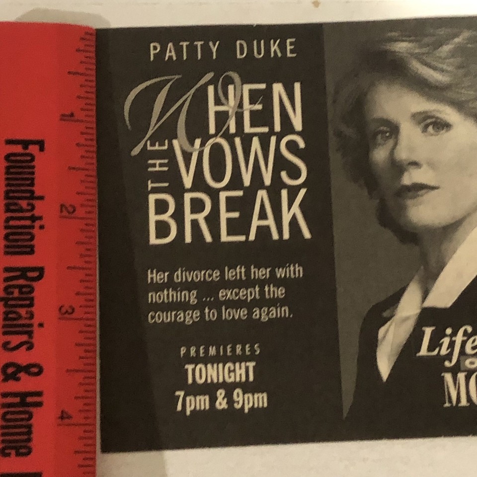 When The Vows Break Patty Duke Movie Print Ad TPA10 | eBay