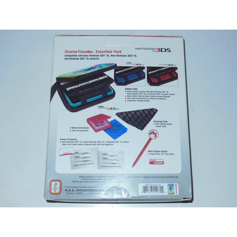 Nintendo 3DS/2DS XL RDS Game Traveler Essentials Super Mario/Yoshi ...