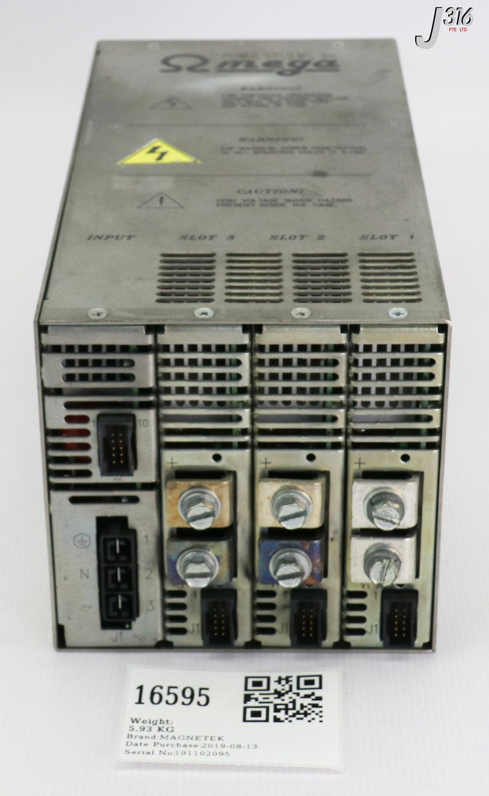 16595 MAGNETEK OMEGA POWER SYSS PS INPUT 100-240V 18A 50-60HZ MG3-1C-1F ...