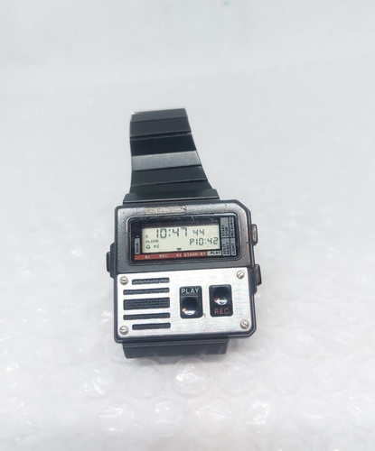 Seiko M516-4009 Ghostbuster Voice Recorder Chrono Alarm LCD Watch | eBay