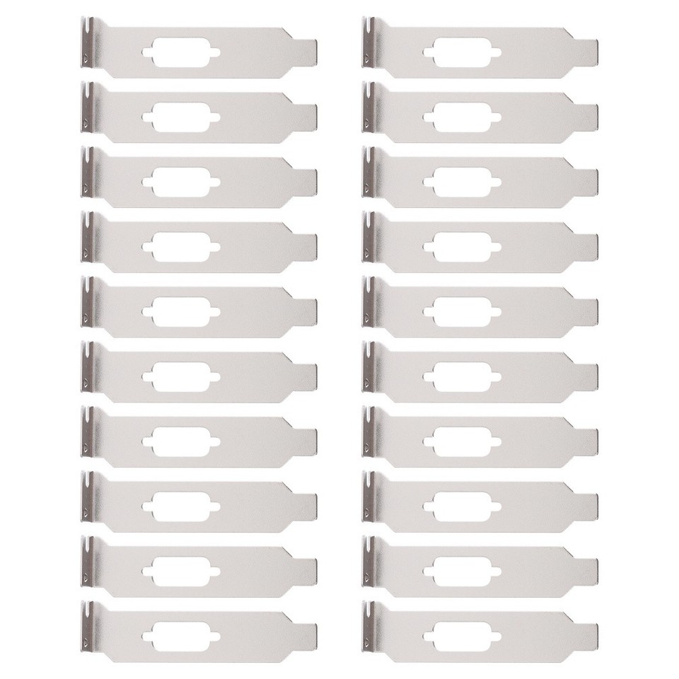 20 PCS Steel PCI Slot Cover VGA Output Ventilation Deflector Accessory ...