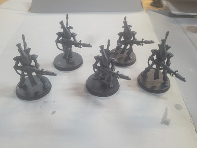 Warhammer 40k Aeldari wraithguard with wraithcannon assembled unpainted ...