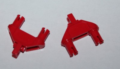 Lego Pirates 2 x Red Hinge 1x3 Triangle with Two Pins ref 47973/set ...