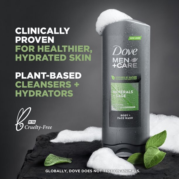 Dove Men+Care Body &Liquid Body Wash for Men Reviving Minerals+Sage ...