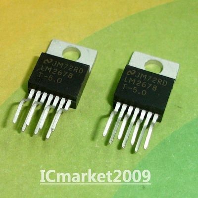 2 PCS LM2678T-5.0 TO-220 LM2678 SIMPLE SWITCHER 5A Step-Down Voltage ...