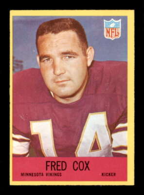 1967 Philadelphia #100 Fred Cox EX/EX+ Vikings 563551 | eBay
