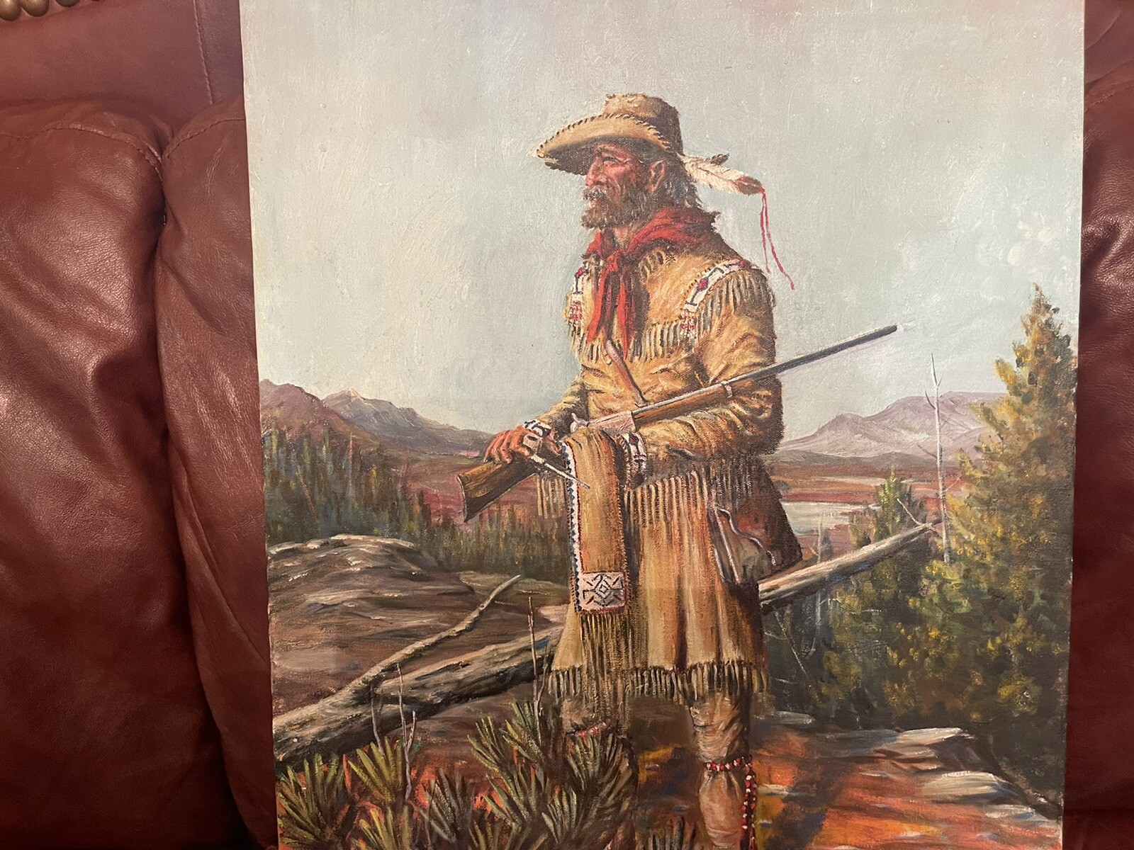 Bud Breen Original Canvas Painting 18/4” X 24” HALF WHITE HALF RED 1965 ...