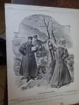 Joseph PAQUIN BERTHOLLE chauffeurs PETIT MATELOT pub papier ...