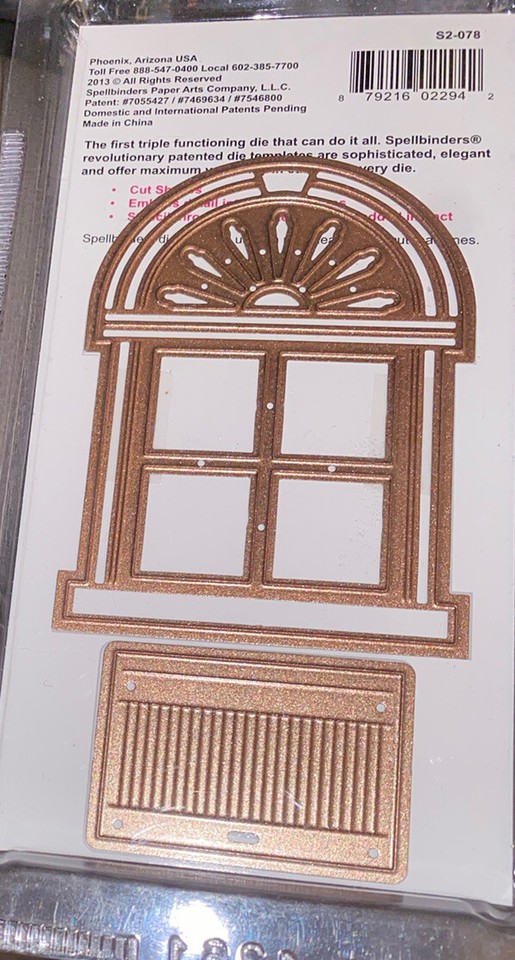 Spellbinders Shapeabilities SHUTTERED WINDOW Die Set New | eBay