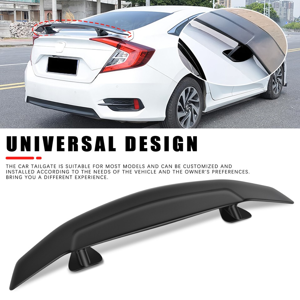 47" Matte Black GT Style Car Rear Trunk Spoiler Wing For Mitsubishi ...
