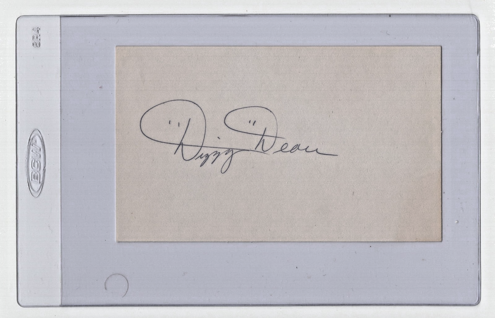 Dizzy Dean Auto Hard Signed From Large PC No COA | eBay
