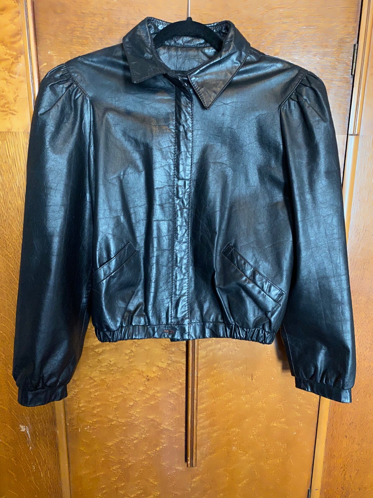 Vintage Avanti 80s Black Leather Jacket Size 8 - Gem