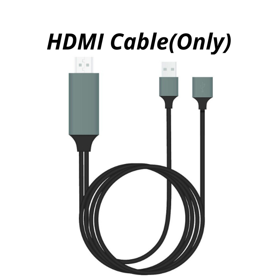1080P HDMI Mirroring Cable Phone to TV HDTV Adapter Cord For iPhone ...