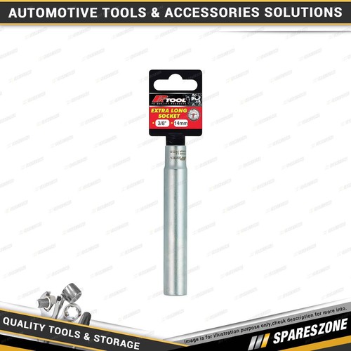 PK Tool 14mm 3/8 Inch Drive 6 Point Extra Long Socket - Length 120mm Cr ...