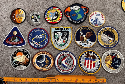 APOLLO Eagle Emblem Patches (NASA Moon Landing, 1 7 8 9 10 11 12 13 14 ...
