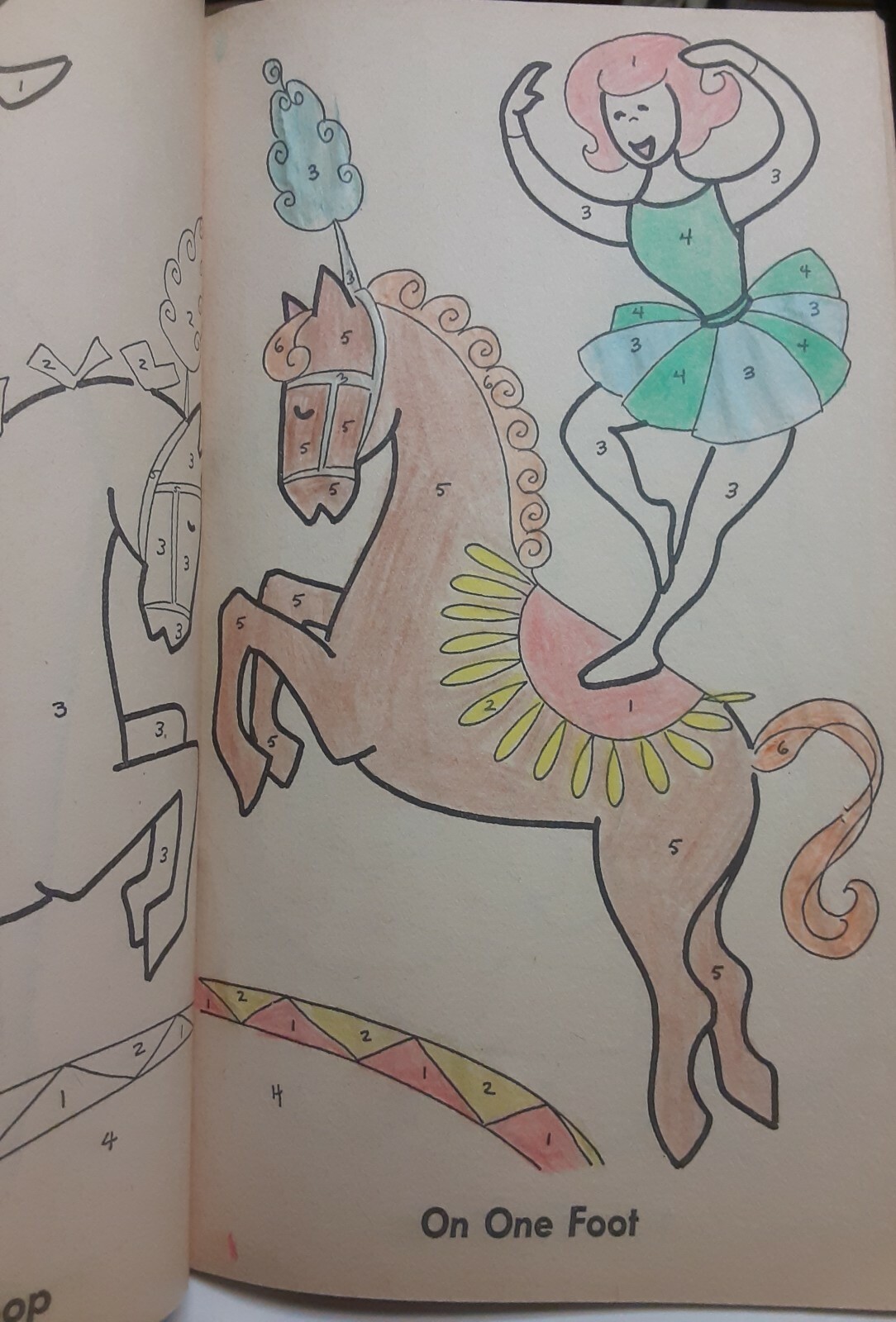 Circus Color By Number Book Whitman | eBay