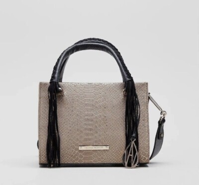 AMANDA WAKELEY The Mini Jackman Metallic Suede Python | eBay UK