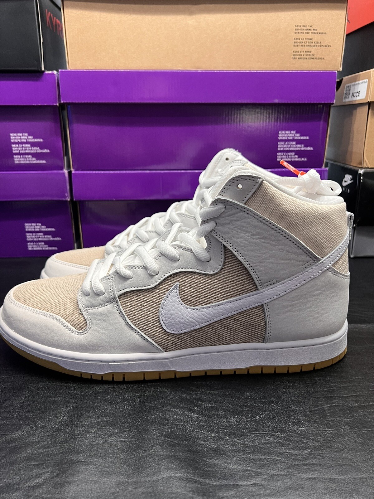 Size 13 - Nike Dunk Pro ISO SB High Unbleached Pack - Natural for sale ...