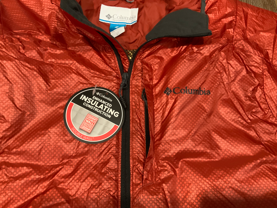 Columbia Arch Rock Double Wall Elite Insulated Hooded Jacket WARP RED ...