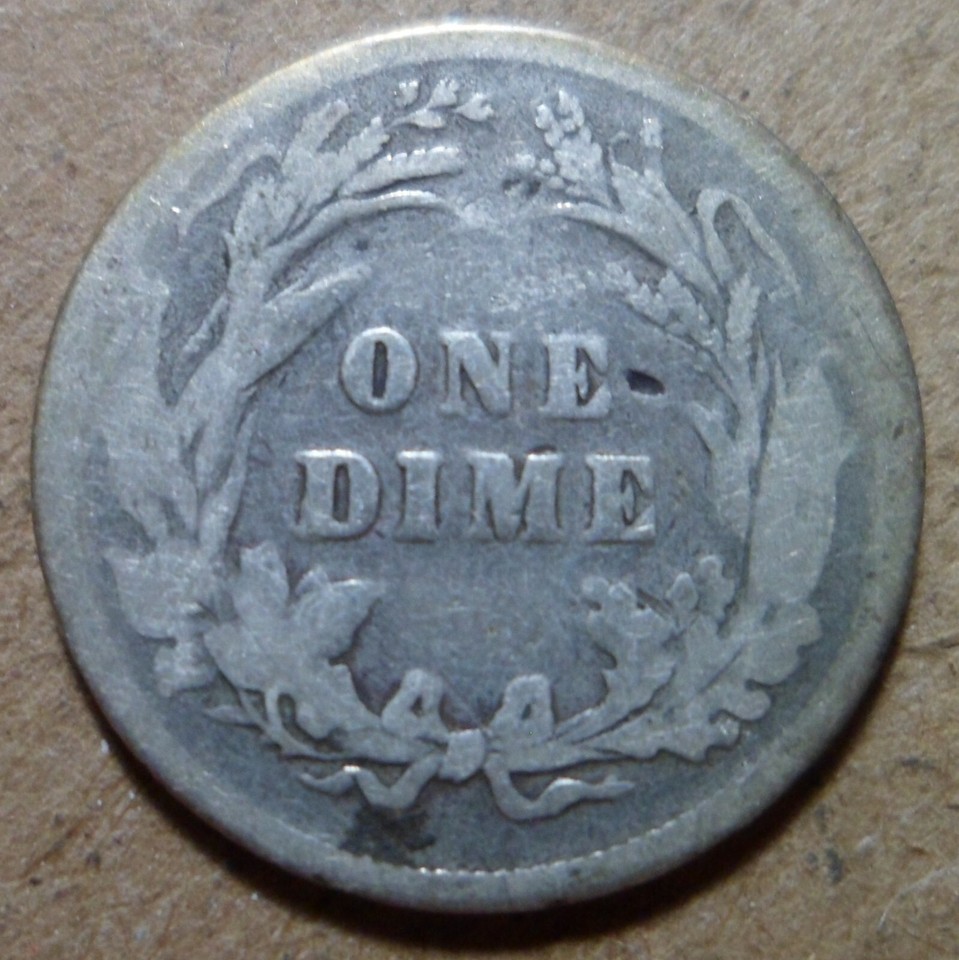 1896 Barber Dime 10c Tough Date 90% silver coin b267 | eBay