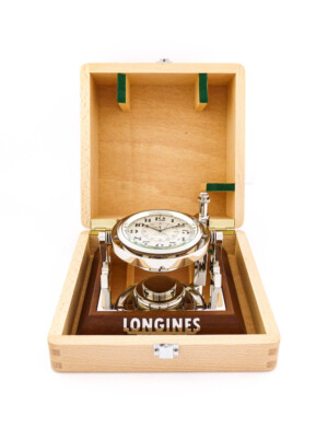 Longines Chronometer dealers show room desk clock | eBay
