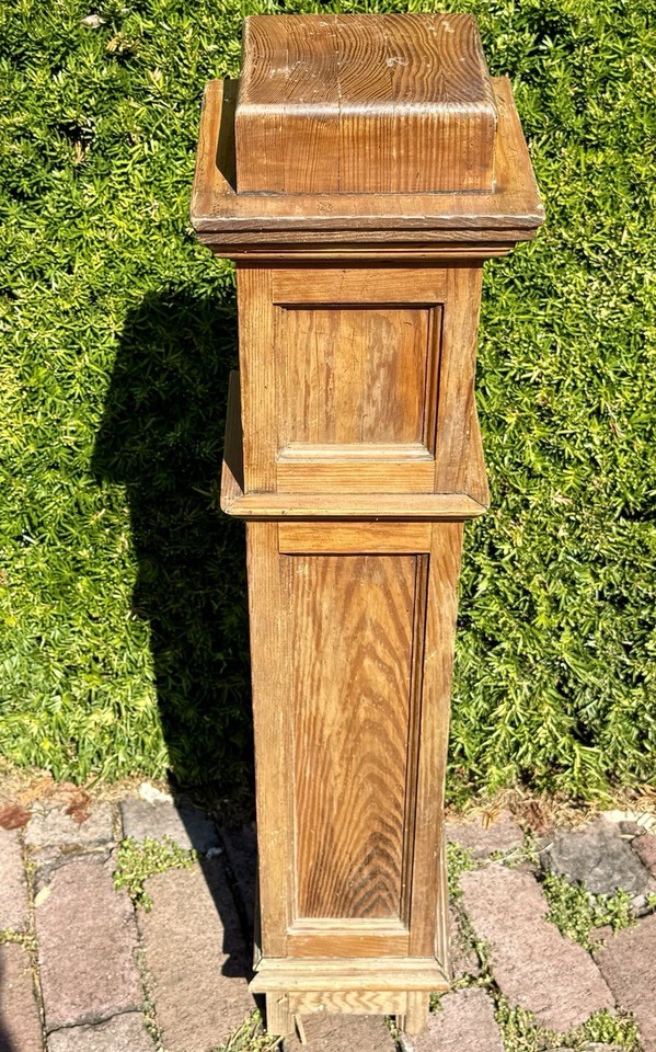 ANTIQUE VICTORIAN PANELED WOOD NEWEL POST COLUMN Architecture Salvage ...