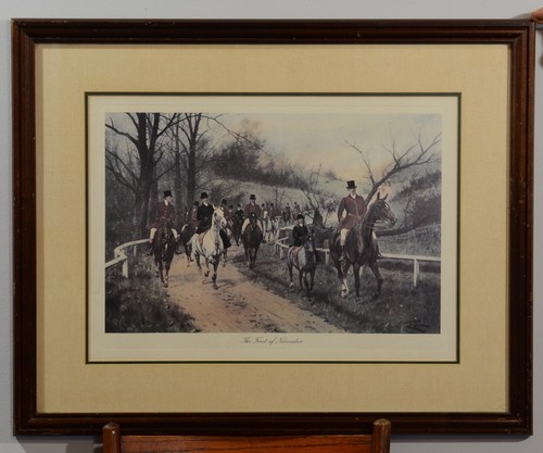 Vintage George Wright "First of November", Hand Painted Etching 24x30 | eBay