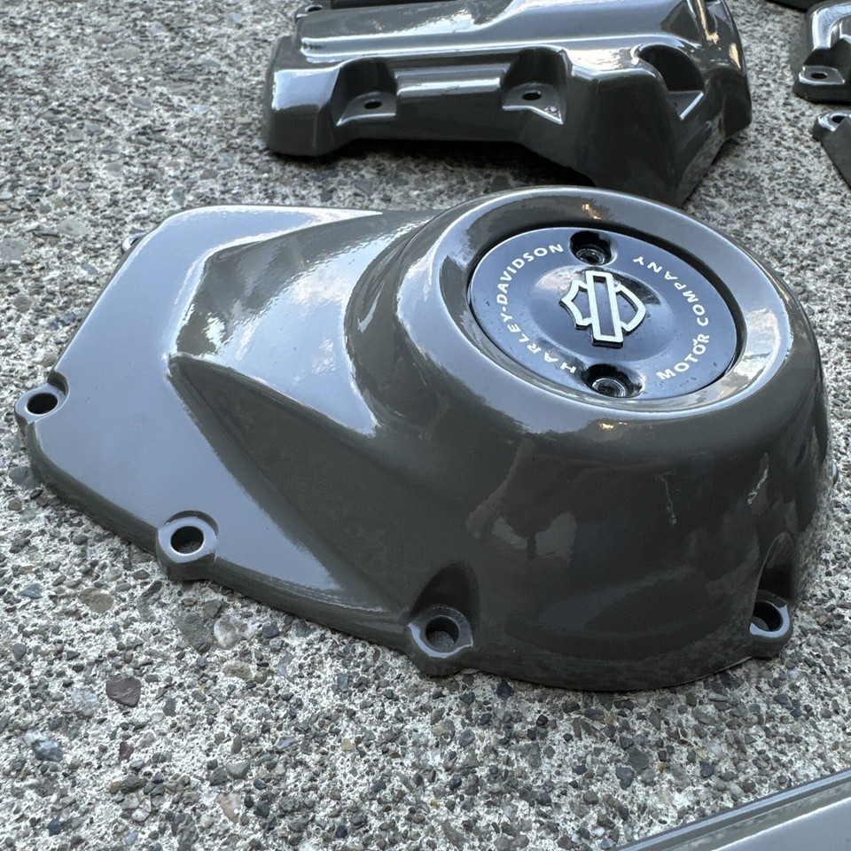 2018-2023 Harley M8 Gunship Grey ROCKER BOXES, TRANS, LIFTER BLOCKS ...