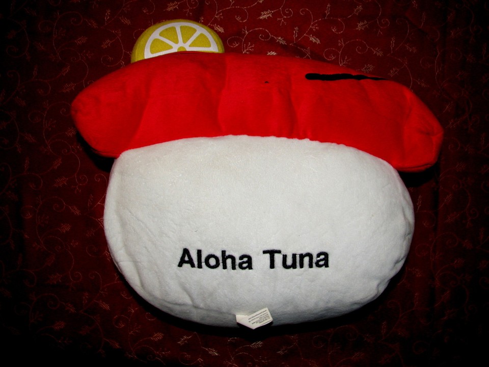 Large Plush Stuffed Yammy Yammy Aloha Tuna Japanese Sushi Toy 2011 | eBay