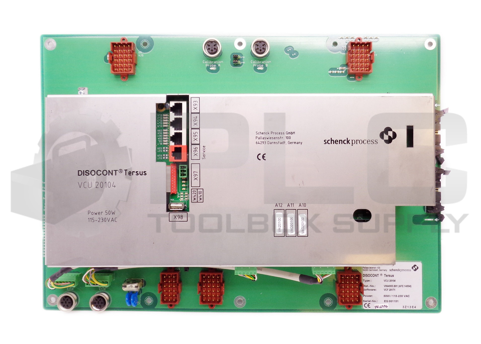 NEW SCHENCK PROCESS VCU 20104 CONTROL UNIT V064005.B01 POWER 50W 115 ...