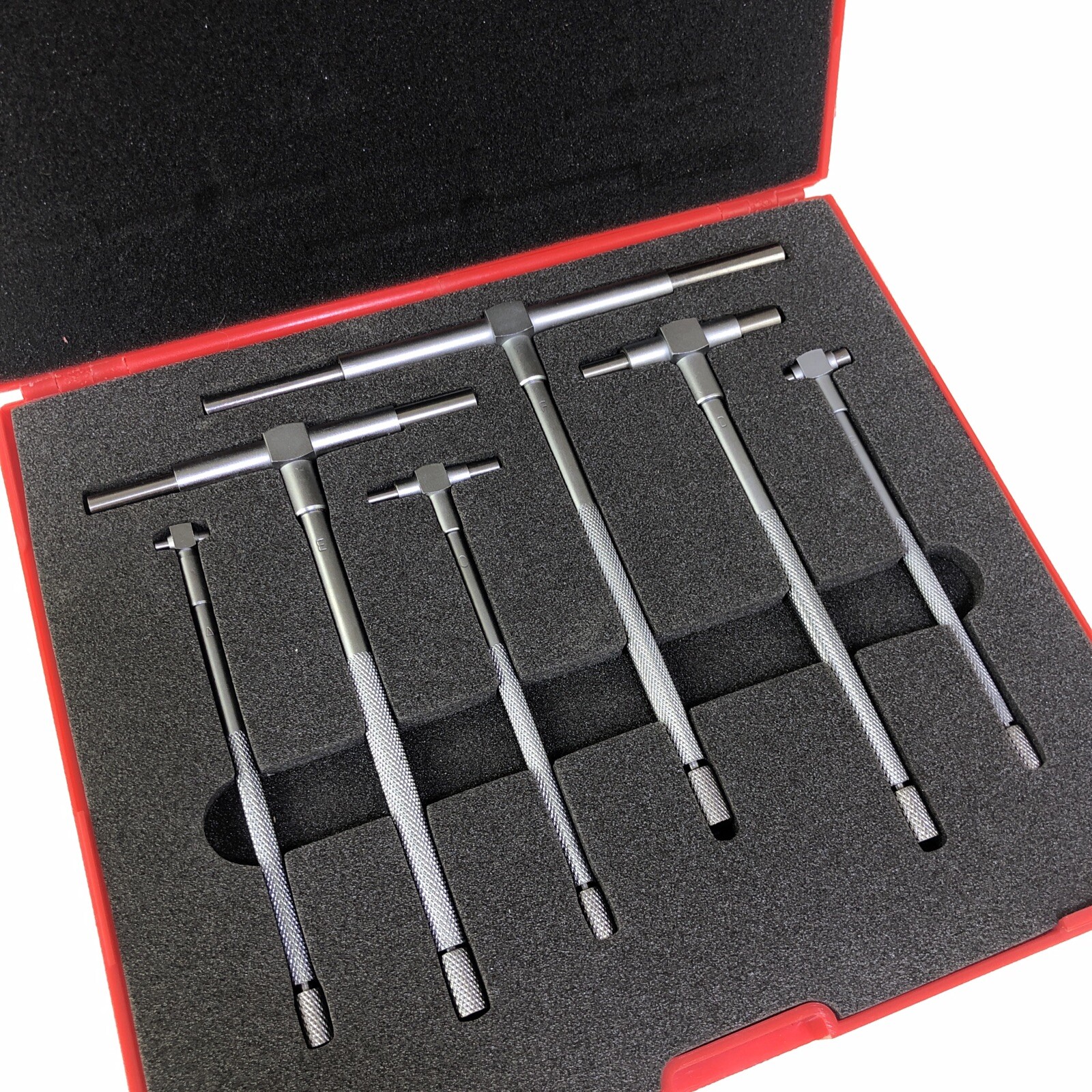 Telescoping T Bore Gauge 6 pc Cylinder Hole Smooth Gage Professional ...