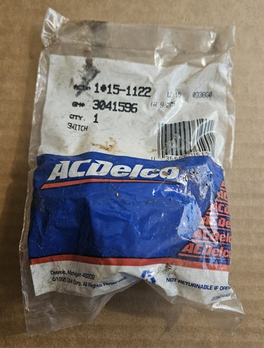 OEM NOS 80-91 Corvette AC Low Pressure Clutch Cycling Switch GM ...