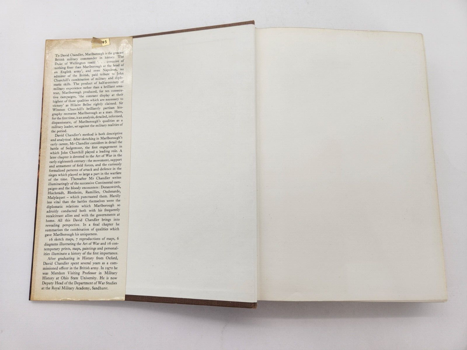 David Chandler / Marlborough as Military Commander 1st Edition 1973 ...