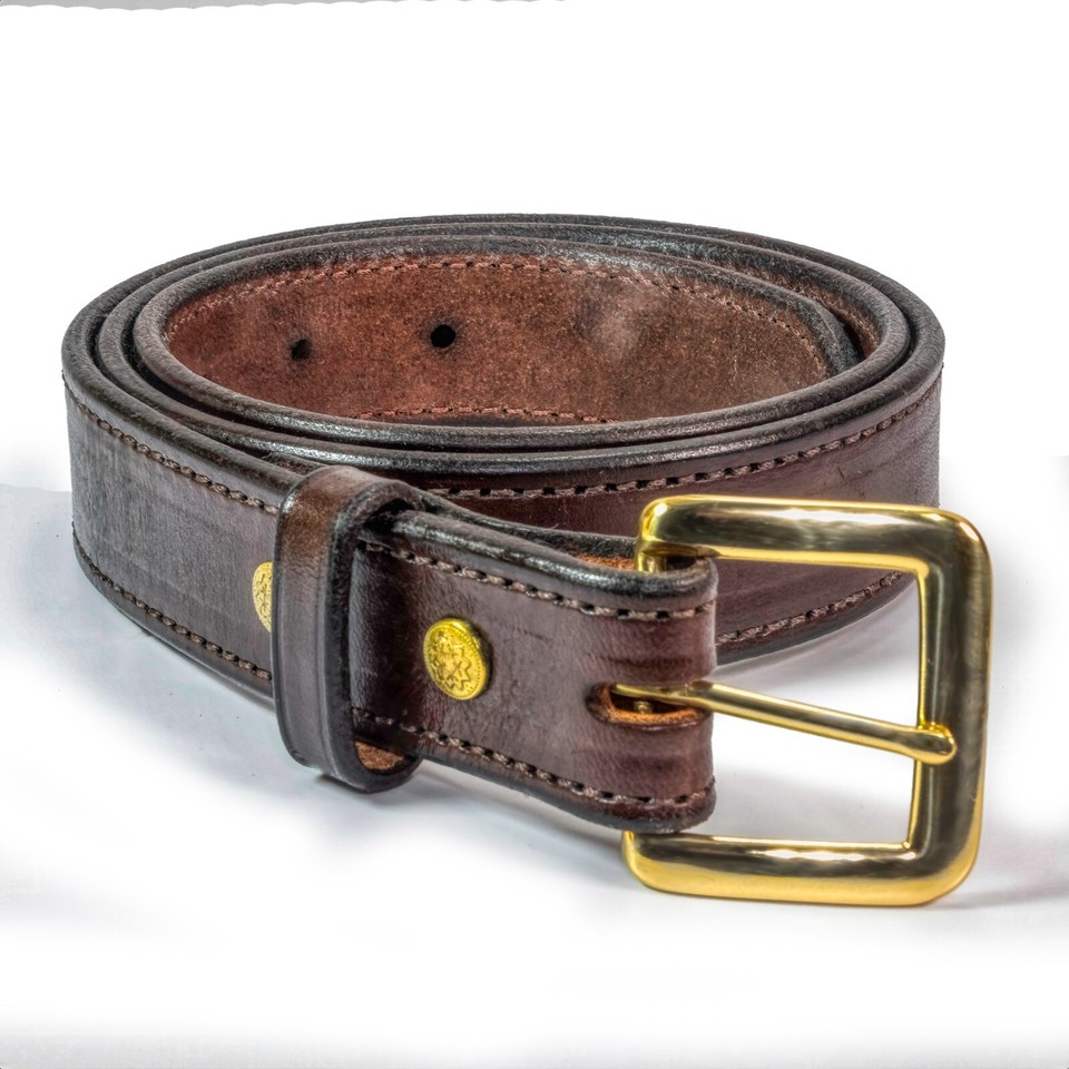 Amish Handcrafted Leather Belt, Beautiful, Timeless, Strong, 1 1/4 in ...