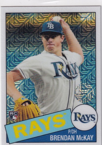 2020 Topps Brendan McKay #85C-40 1985 Silver Pack Chrome RC Rays | eBay