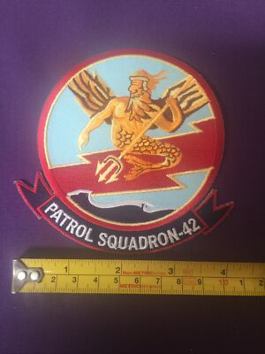 4" NAVY NEPTUNE’S PATROL SQUADRON 42MILITARY EMBROIDERED PATCH | eBay