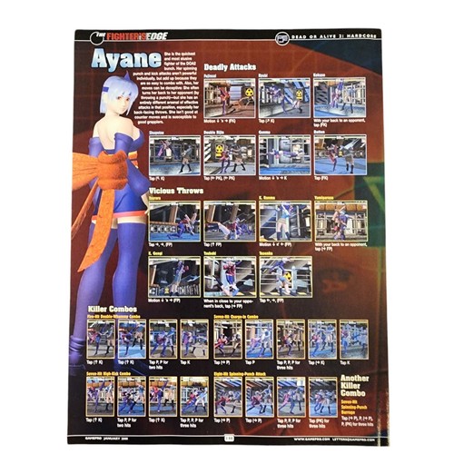 DOA 2 Dead or Alive Ayane Vintage Video Game Print Ad/Poster Official ...