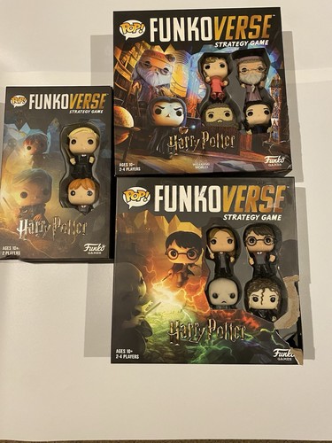 Harry Potter Funko verse Strategy Games. Lot Of 3 . 100 101 102 Missing ...