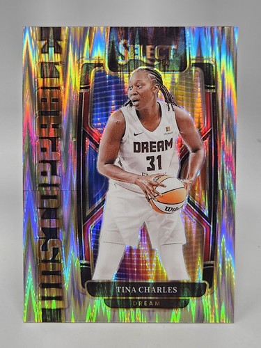 2024 Panini WNBA Select Tina Charles Unstoppable Silver Flash Prizm ...