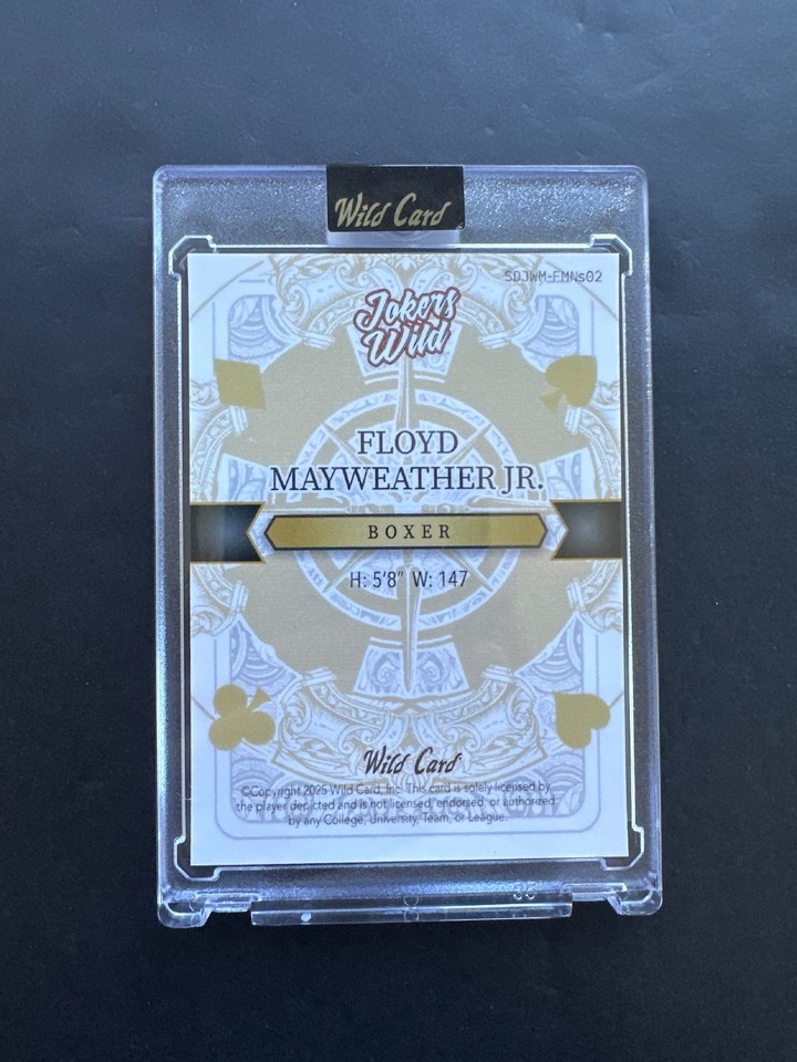 Floyd Mayweather Jr. 1/1 Joker From Holiday Joker Pack MultiSport 2025 ...