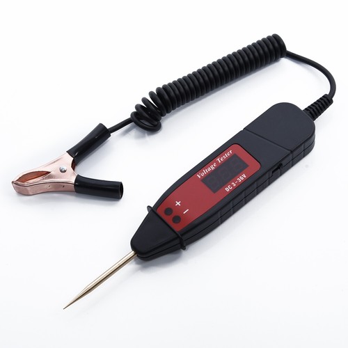 1 X Car Digital LCD Electric Voltage Tester Light Test Pen Detector ...