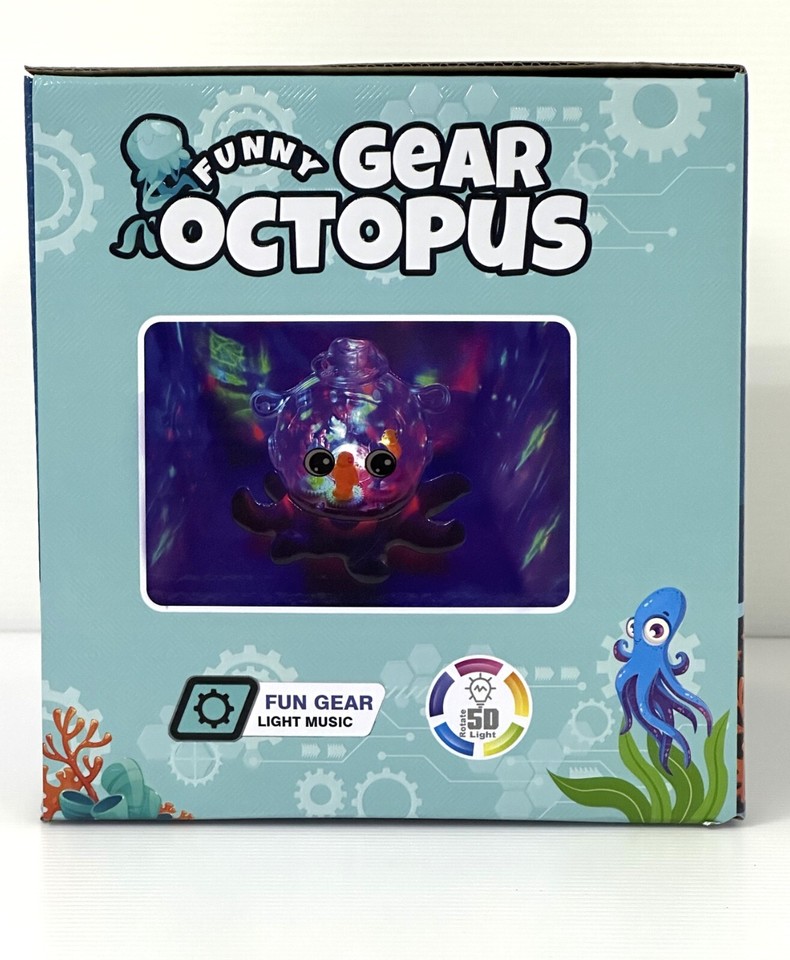 Toy-Funny Gear Octopus 🌟B/O & Omni direction 🌟Lighting 🌟Music 🌟Gift for ...