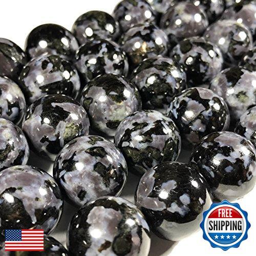 ABCGEMS High-Grade Madagascan Indigo Gabbro Beads with Gorgeous Matrix ...