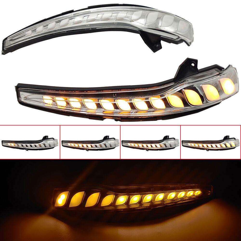 Side Mirrors Turn Signals LED Sequential Lights 2017-2020 For Benz C ...