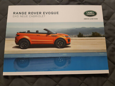 2015 Range Rover Evoque CABRIOLET Full Brochure Prospekt GERMAN 62 pgs ...