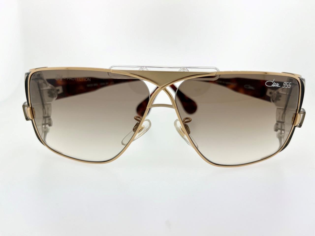 CAZAL SUNGLASSES 955 097 63MM GOLD CLEAR SIDES FRAME WITH GREY GRADIENT ...